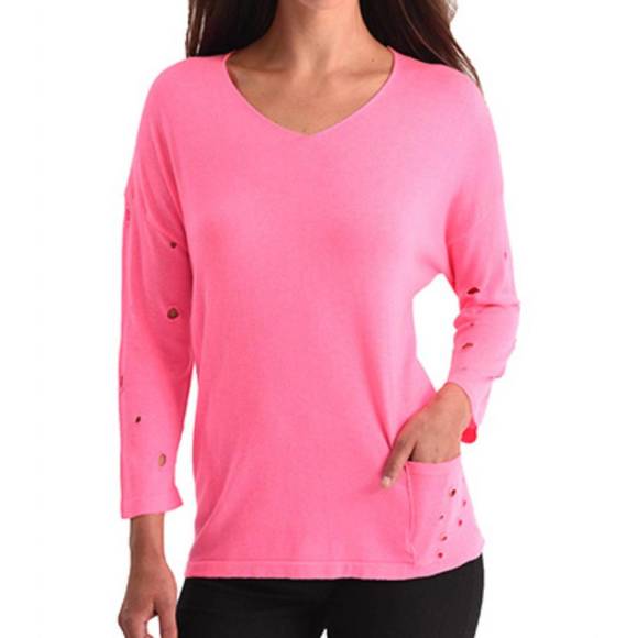 Angel | Tops | New Angel Cutout Sleeve Pocket Top In Fuchsia | Poshmark